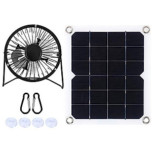 Nikou 10W Photovoltaic Solar Panel with Cooling Fan for Home Pet Dog House