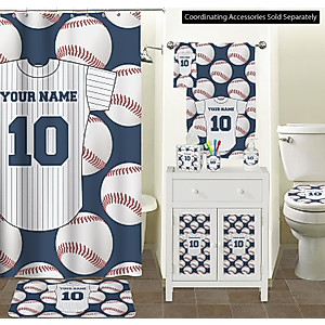 RNK Shops Personalized Baseball Jersey Waste Basket - Single Sided (White)