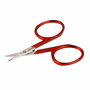 Bohin BH24315 Embroidery Scissors Mini Soft Touch 2 1/4", Metal, Silver/Red, 0.1 x 4 x 6 cm