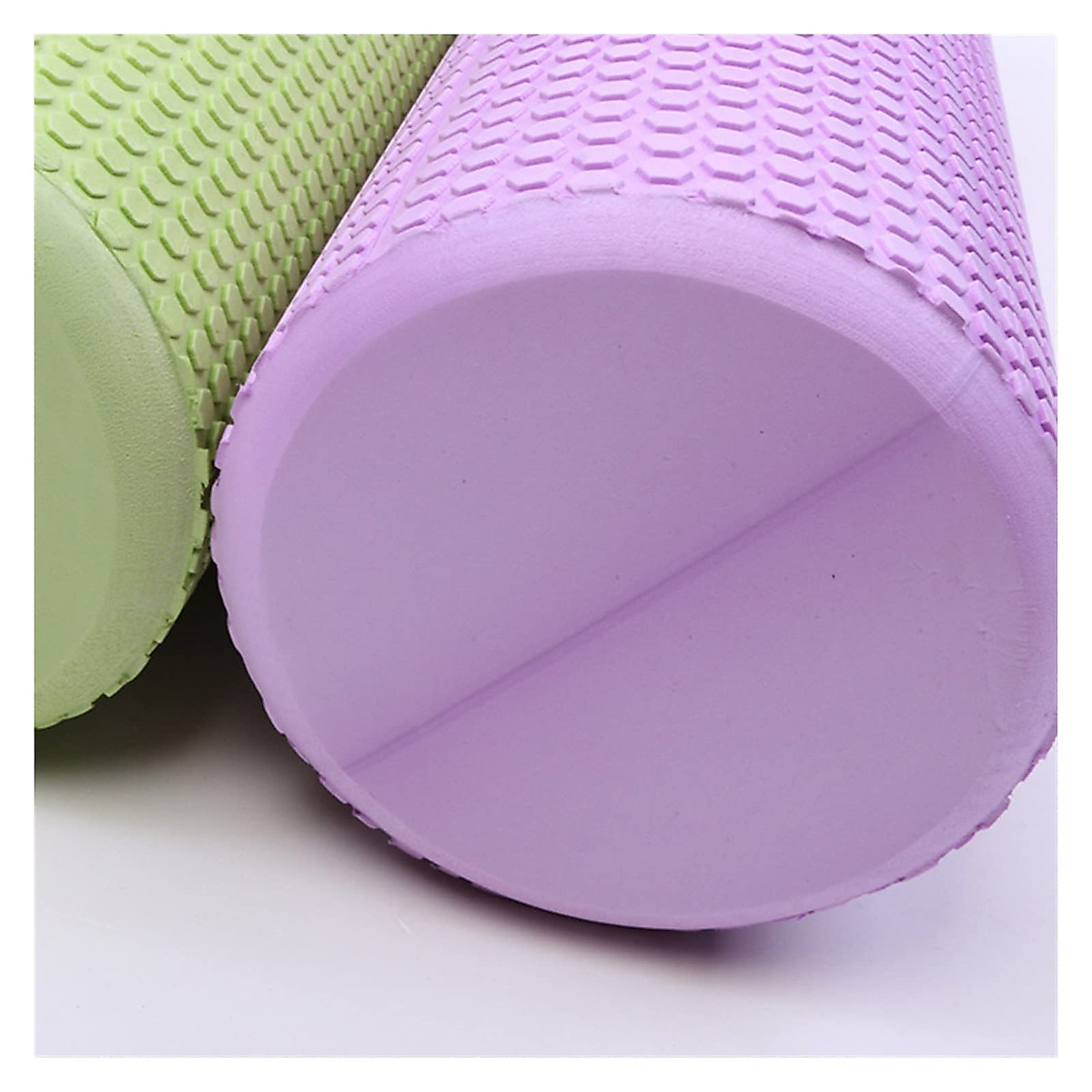 TUDEXX Basics High-Density Round Foam Roller for Exercise, Massage, Muscle Recovery ( Color : Yellow )