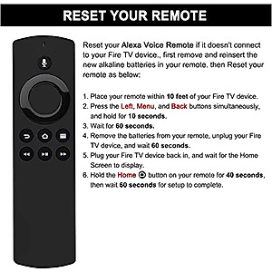 Amtone Replacement PE59CV Voice Remote (2nd Gen) w/TV Controls fit for TV Stick (2nd Gen, 3rd Gen, Lite, 4K), TV Cube (1st Gen, 2nd Gen, and Later), Fire TV (3rd Gen, Pendant Design)