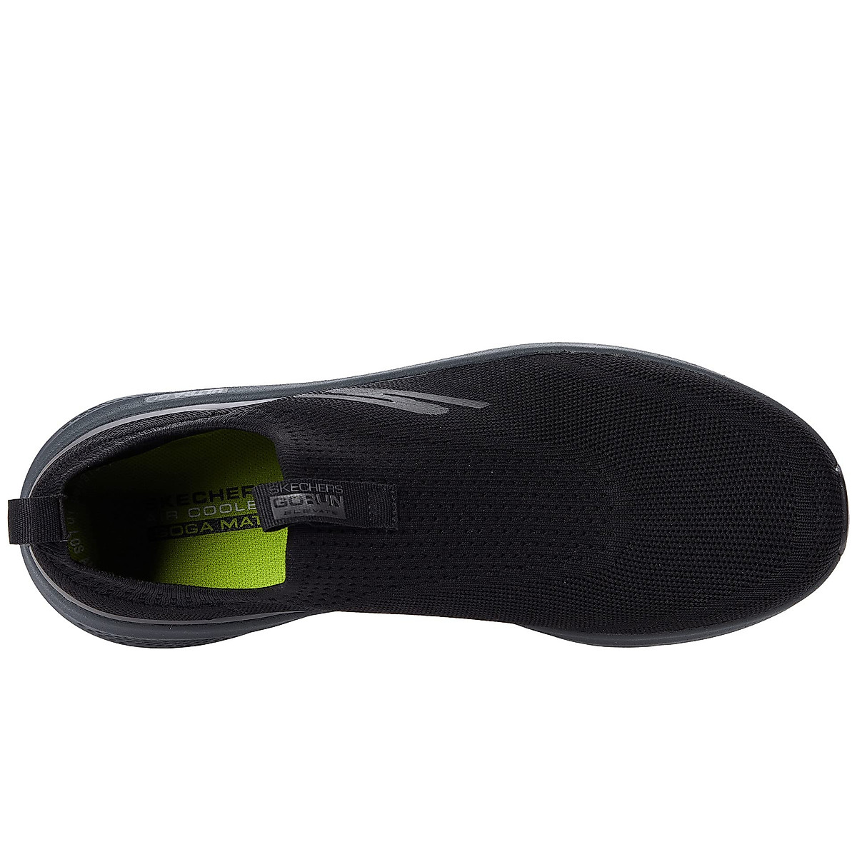 Skechers Men's GOrun Elevate-Athletic Slip-On Workout Running Shoe Sneaker with Cushioning, Black, 10 X-Wide