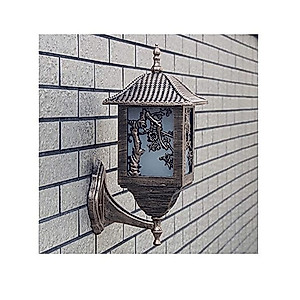 XYJHQEYJ Wall Lamp, Outdoor Wall Lamp Retro Wall Spotlights, Villa Garden Gate Wall Lamp Courtyard Exterior Wall Home Ceiling Wall Lamp