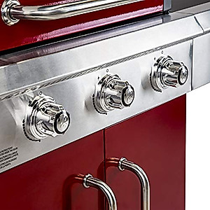 Dyna-Glo DGG424RNP-D 3 Burner Red LP Gas Grill