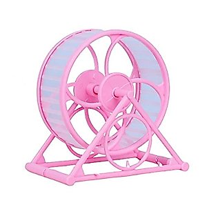 Rotatory Pet Running Round Wheel, Sports Running Ball Hamster Accessories, Small Animals Exercise Wheel for Hamster,Gerbil,Guinea Pig(Pink)
