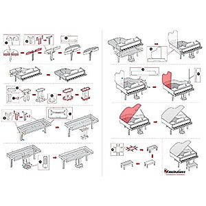 Metal Earth Grand Piano 3D Metal Model Kit Fascinations