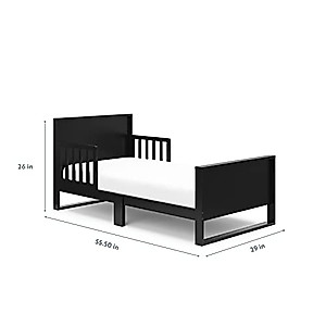 STORKCRAFT Slumber Toddler Bed, Black