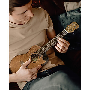 Journey Instruments Meranti Concert Travel Ukulele – UC770CE Traveling Concert-Size Ukulele – Top Best Road Trip Ukulele Musical Instruments – Travel Ukulele Case