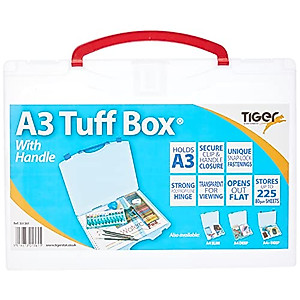 Tiger 301361 A3 Tuff Box, Assorted handle, White