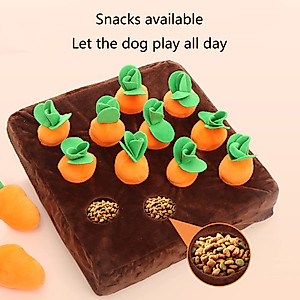 BYNNIX Pet Plush Toy Dog Chewing Toy Stuffed Carrot Aggressive Chewers Eat Training Toy Interactive Children Plush Toy Pet Plush Toy Pet Plush Toy Dog Pet Plush Toy for Kids Pet Plush Toy for Dogs