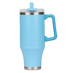 Mammoth Ascent Light Blue Glow in the Dark 40 oz Tumbler with Handle