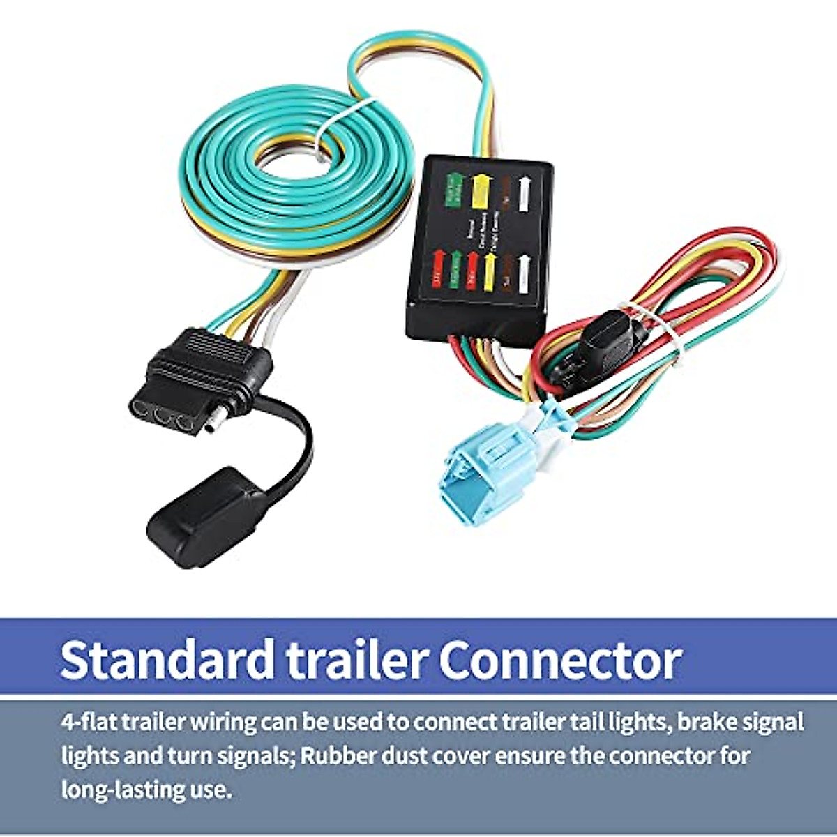 Oyviny 56008 4 Way Trailer Wiring Harness for 2007-2012 Acura RDX/2010-2011 Honda Accord Crosstour, Factory Tow Package Required