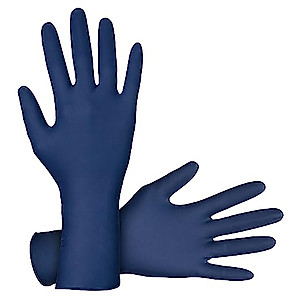 Thickster SAS Safety 6605-20 Blue Latex Medical Exam Powder Free Gloves Work Glove Safety Glove XX-Large (1 Inner, 50 gloves), Neutral