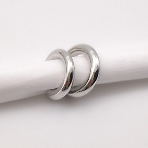 Silver Ear Cuff Earrings for Women Gifts Trendy Stuff Chunky Ear Cuffs Non Piercing Clip On Huggie Hoop Earrings Cartilage Helix Earring Set Jewelry Gifts