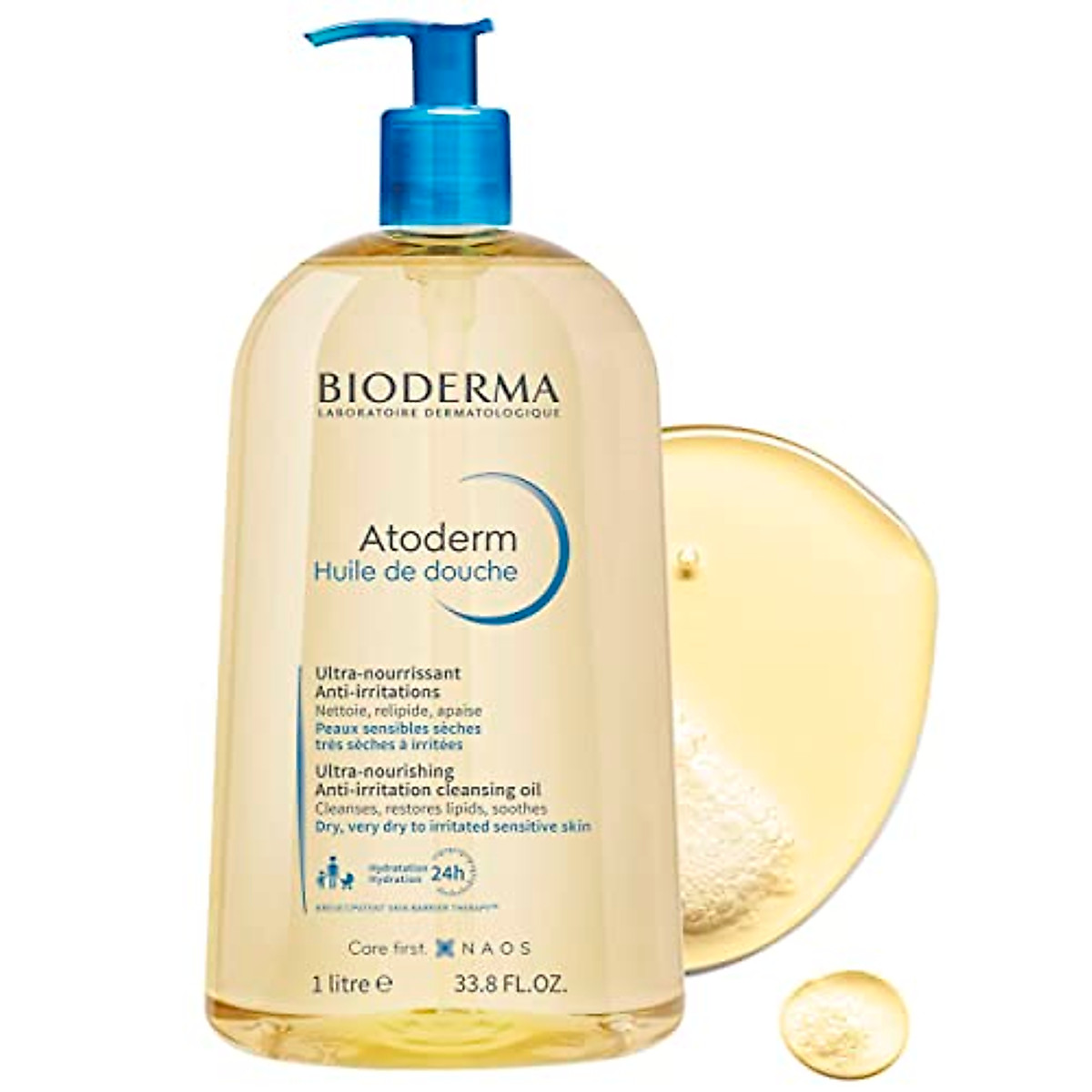Bioderma - Atoderm - Cleansing Oil - Face and Body Cleansing Oil - Soothes Discomfort - Cleansing Oil for Very Dry Sensitive Skin