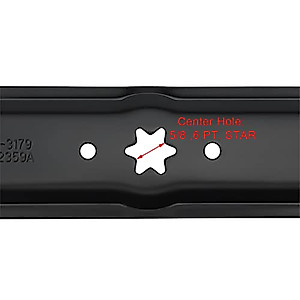 Grasscool 42 Inch Mower Blades for Replace Cub Cadet LT1042 LT1040 LT4200 Toro LX426 Troy-Bilt Bronco 42'' Lawn Mower Replace 942-0616A 742-0616 942-0616 (6 Point Star)