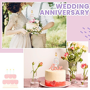 MTLEE Number 6 Birthday Candle Macaron Pastel Rainbow Unicorn Glitter 3D Number Candle with 12 Pcs Spiral Candles in Holders for Girl Boy Cake Topper Wedding Anniversary Sweet Theme Party Decoration