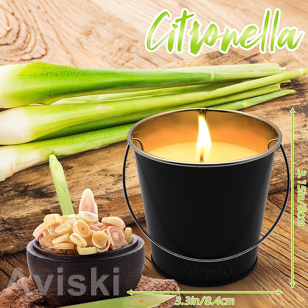 1 Pack Citronella Candle - Garden Citronella Scented Candles Outdoors, Up to 30 Hours Burning, Natural Soy Wax, Portable Jar Candle Gift Sets for Home Patio Yard Indoors, Balcony, Camping