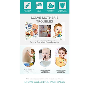 Wellchild Magnetic Drawing Board for Toddlers,Travel Size Toddlers Toys A Etch Toddler Sketch Colorful Erasable with One Carry Bag Magnet Pen and Three Stampers