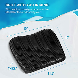 Hornet Watersports Kayak Seat Cushion, Ideal Kayak Accessories for Men and Women, Kayaking Accessories Kayak Seat Pad, Anti Slip Kayak Gel Seat