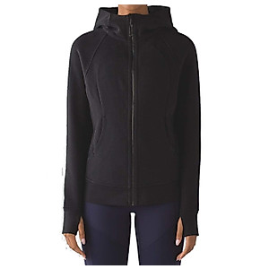 LULULEMON Scuba Hoodie IV Light Cotton Fleece (Black, 12)