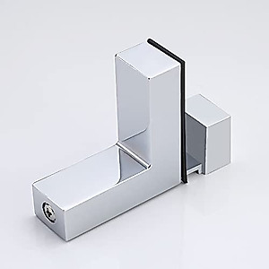 KES Bathroom Shelf 24 Inch Glass Shelf Wall Mounted Tempered Glass Shelf Polished Chrome Finish, BGS3201S60