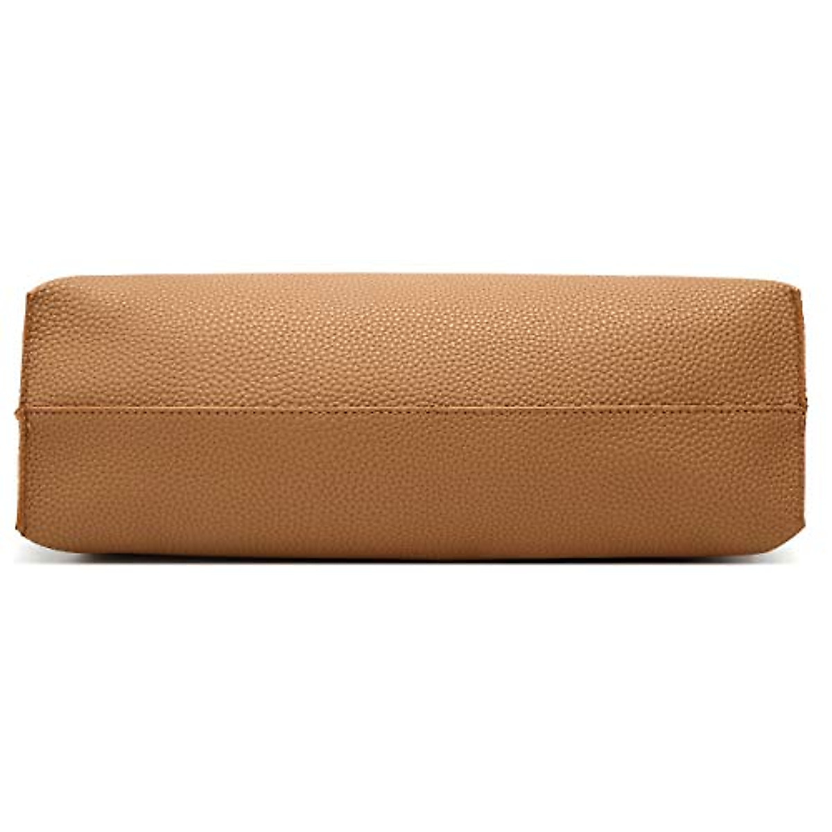 Dreubea Women's Soft Faux Leather Tote Shoulder Bag from, Big Capacity Tassel Handbag Raw Umber