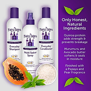 Fairy Tales Daily Cleanse Everyday Kids Conditioner - Gentle Natural Defining Conditioner, Tangle Free, Moisturizing and Hydrating Formula, Clean and Natural Ingredients - Paraben Free - 12 oz.