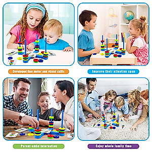 VATOS Board Magnetic Kids Game, Matching Game for Kids Age 3 4 5 6 7 8, Fun STEM Science Toy for Children Boys & Girls Gift