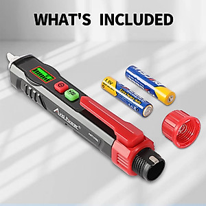 AVID POWER Voltage Tester, Non Contact Voltage Tester Dual Range AC 12V-1000V/48V-1000V, Electric Tester Pen with LCD Display, Buzzer Alarm&Live/Null Wire Judgment, Testing Pen with Flashlight