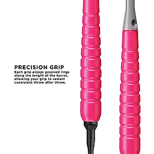 Viper V Glo Soft Tip Darts, Pink/Grey, 18 Grams