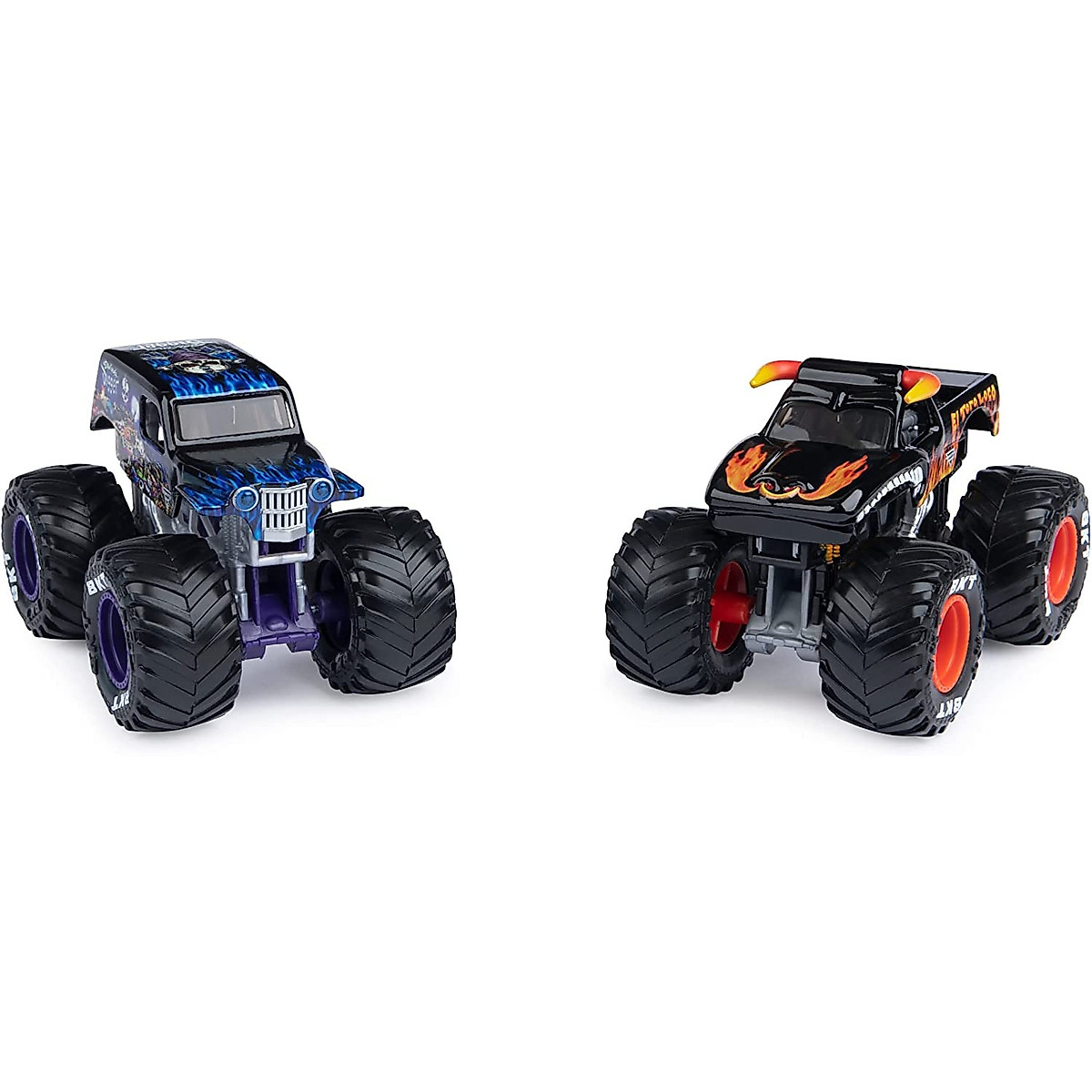 Monster Jam, Official El Toro Loco Vs. Son-uva Digger Die-Cast Monster Trucks, 1:64 Scale, Kids Toys for Ages 3 and up