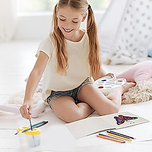 MUJINHUA Watercolor Paper, White, 140 lb, 6.1X8.7", 20 Sheets, Cold-Pressed, Acid-Free, Ideal for Watercolor Painting and Wet Media, Textured Paper Great and Sketchbook, Ideal for Kid, Beginners