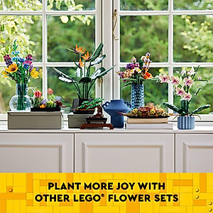 LEGO Daffodils - Building Toy for Kids, Girls and Boys, Ages 8+ - Easter Basket Gift for Kids - Artificial Daffodil for Bedroom Decor and Display - 40747