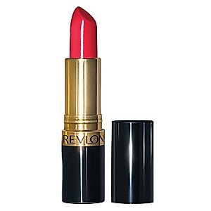 Revlon Super Lustrous Lipstick, High Impact Lipcolor with Moisturizing Creamy Formula, Infused with Vitamin E and Avocado Oil in Reds & Corals, Love That Red (725) 0.15 oz