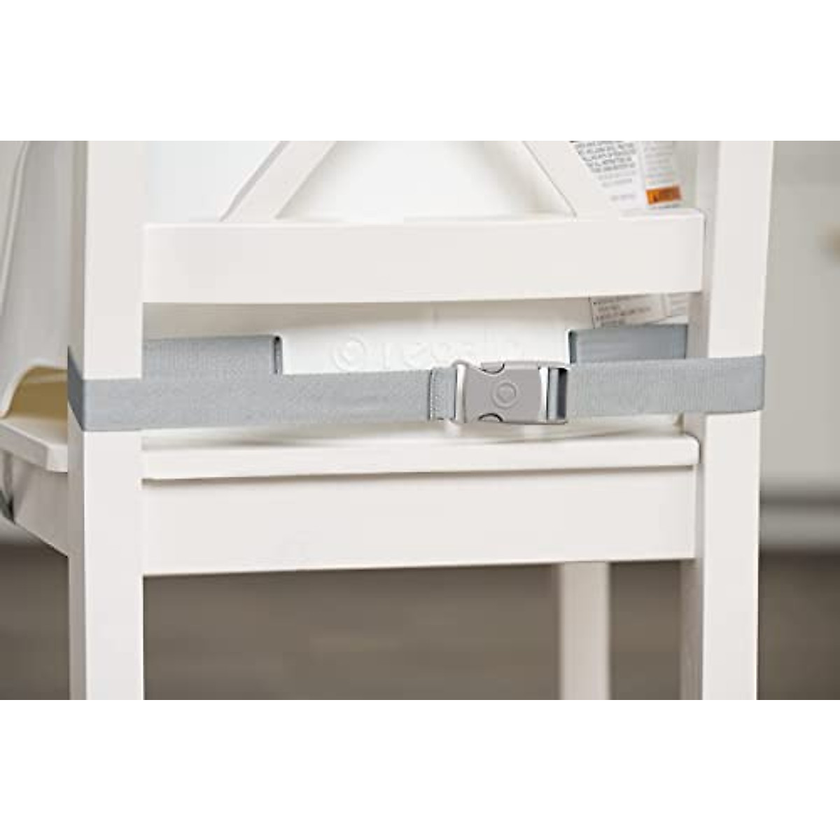 Regalo Baby Basics™ Booster Seat, White, Three-Point Safety Harness, Easily Wipeable, Sturdy & Durable Plastic