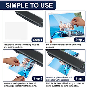 33 PCS Laminating Sheets 9”x11.5”, Thermal Laminating Pouches, 3mil Plastic Paper Laminate Sheets, Laminator Sheets Plasticized Craft Office and School Supplies, Lamination Sheets for 8.5”x11” Paper