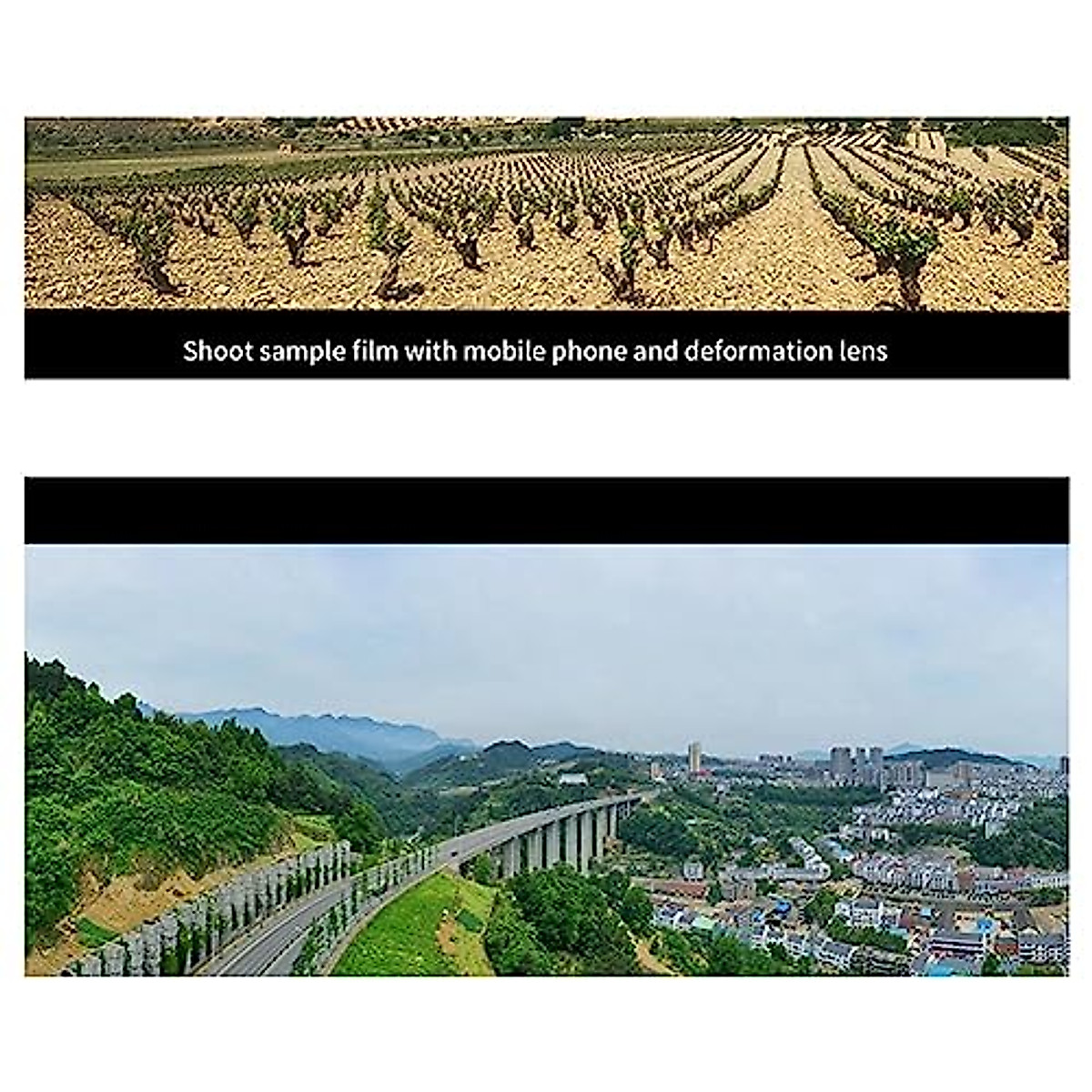 PRIZOM Cell Phone 1.33X Widescreen Anamorphic Lens Movie Lens Portable Wide Screen Wide Screen Replacement