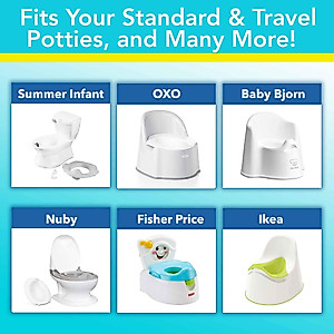 Disposable Potty Liners Pack of 30 Liners - Never Clean A Potty Again - PottyMate Liners with Super Absorbent Pad - Fits Any Standard or Travel Potty - by Cleanis