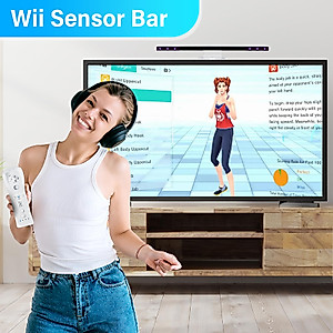 PORTHOLIC 4 in 1 Wii Replacement Cables Set, Wii AC Power Adapter + Wii to hdmi Converter+ Wired Motion Sensor Bar and Composite Audio Video Cable for Nintendo Wii