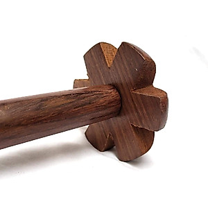 Happie Shopping Wooden mathani, Mixer,Hand Blender(saag/dal/lassi ghotni) Masher in Pure shisham Wood (Size 14 inch)