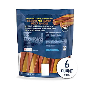 Purina Busy with Beggin' Made in USA Facilities Medium Dog Treats, Twist'd Cheddar and Hickory Smoke Flavors - 21 oz. Pouch