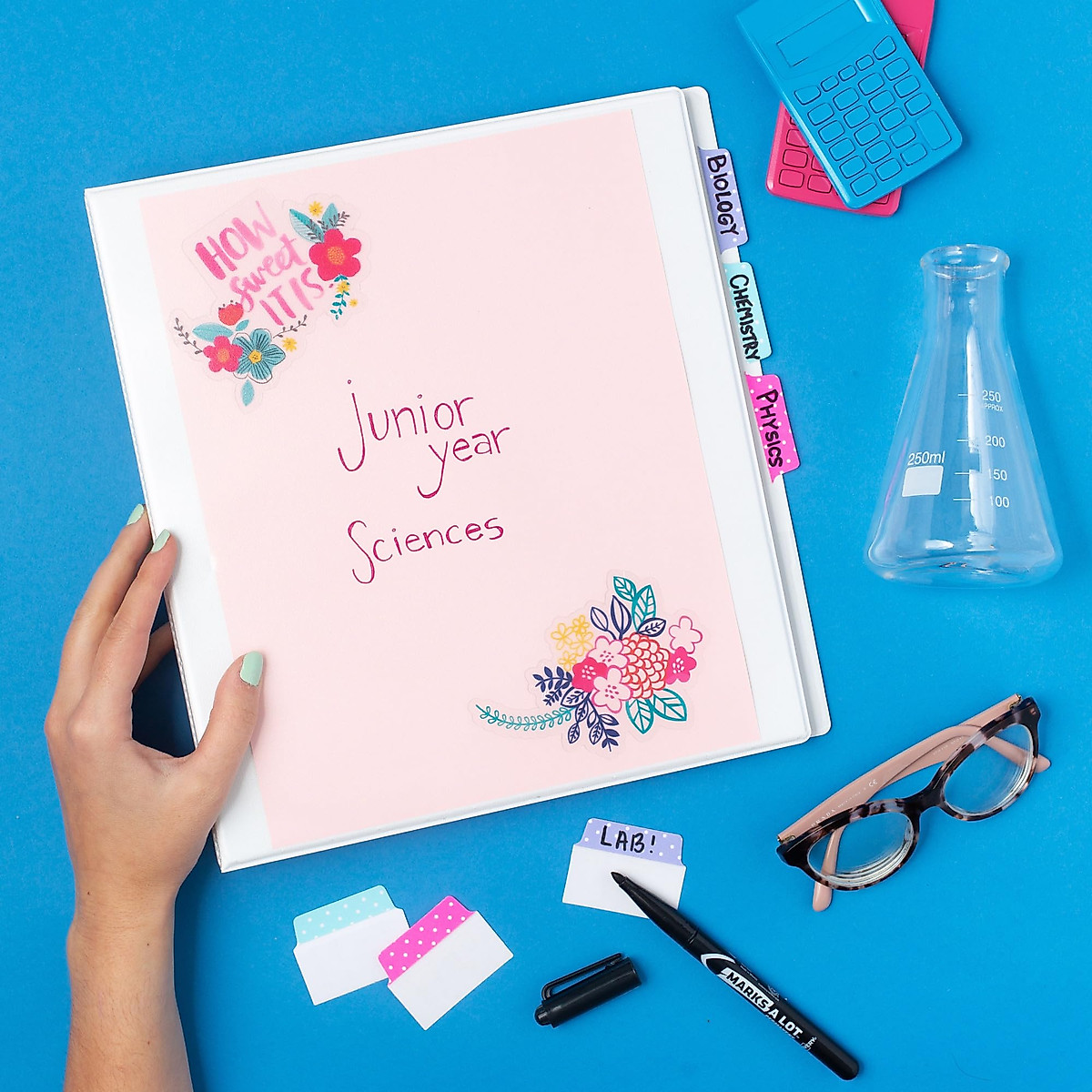 Avery Multiuse Ultra Tabs, 2" x 1.5", 2-Side Writable, Assorted Pastel Dots, 24 Repositionable Tabs (74773)