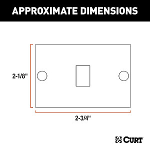 CURT 53515 Replacement Red Side Trailer Light Lens