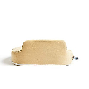 My Brest Friend Super Deluxe Nursing Pillow for Breastfeeding and Bottlefeeding with Lumbar Support, Convenient Pocket and Removable Slipcover, Gold