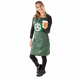 Barista Apron Halloween Costume - Classic Coffee Shop Theme Adult Outfits
