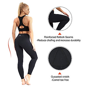 SP3LOPS Yoga Pants with Pockets for Women High Waisted Tummy Control Women's Buttery Soft Yoga Workout Leggings Running Pants Black