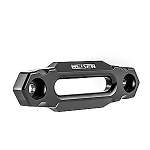 WeiSen ATV 4 7/8" Aluminum Winch Fairlead for 2000-3500 LBs, Synthetic Rope Hawse Fairlead 124MM for ATV Winches