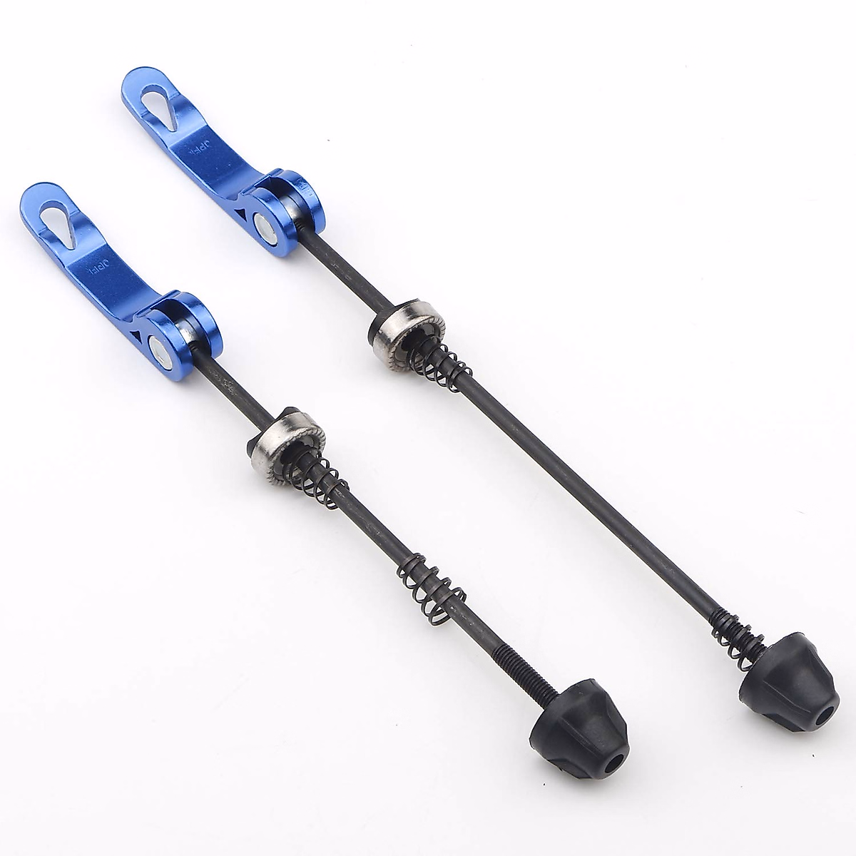 Ellbest 2 Pairs Blue Quick Release Bicycle Skewer Bicycle Hub Front & Rear Bicycle Axle Hollow Shaft Fit for Road Bike, Mountain Bike, MTB, BMX