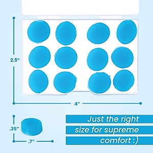 12 Pairs Soft Moldable Silicone Ear Plugs In 2 Convenient Travel Storage Boxes for Sleeping Swimming Snoring Music Concerts Construction Noise Cancelling Reduction Hearing Protection Earplugs 27dB